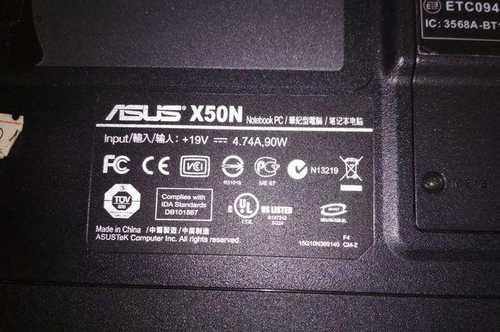 Ноутбук asus X50N