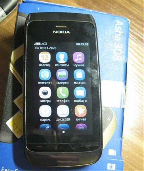 Nokia Asha 308 black charme