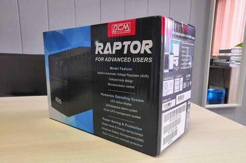 Ибп PowerCom Raptor RPT-800A euro, 800вa