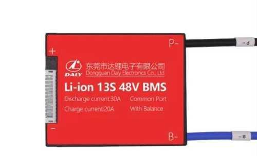 Плата контроля BMS Li-ion 13S 48V 30A DaLy
