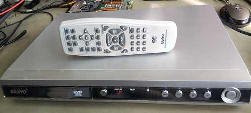 DVD плеер Sanyo SAMSUNG рабочий с пультом дисками