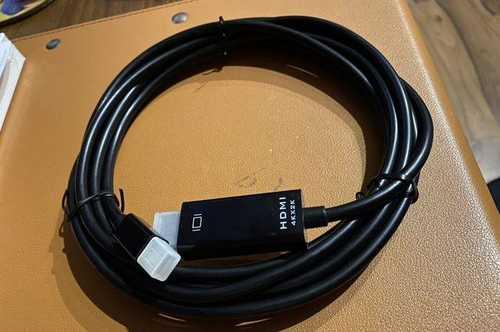 Кабель адаптер Mini DisplayPort на hdmi 3 метра