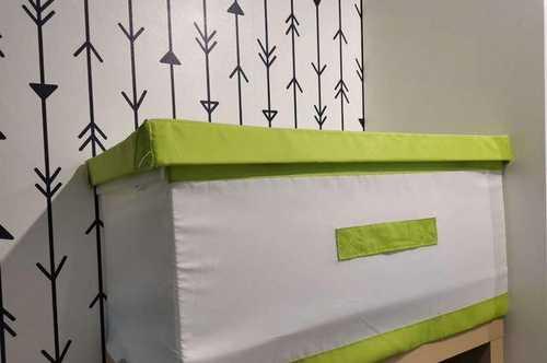 Коробка IKEA тканевая с крышкой