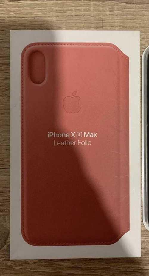 Чехол Leather Folio на iPhone XS Max