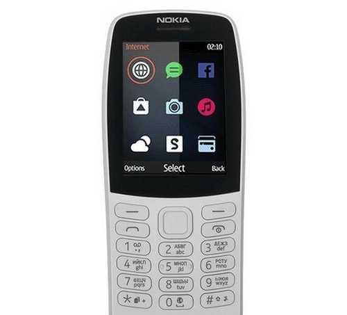 Телефон Nokia 210 Dual Sim серый