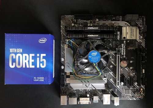 Intel Core i5-10400 + Asus Prime z490m-plus