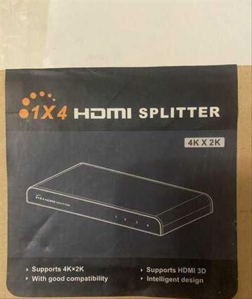 Разветвитель hdmi splitter 1x4