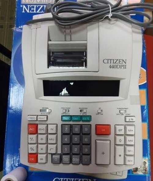 Калькулятор с печатью Citizen 440 DP