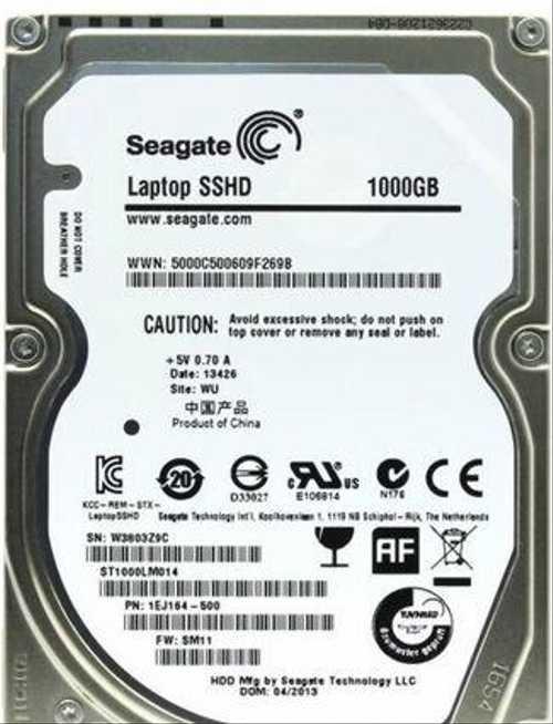 Гибридный жесткий диск Seagate 1 Тб ST1000LM014