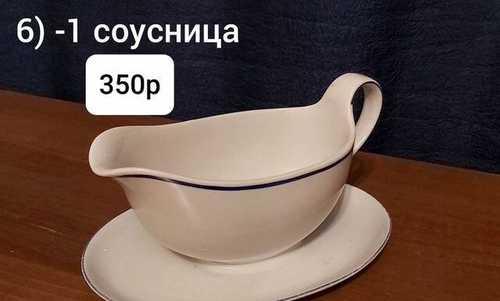 Набор столовой посуды, хрусталь, советская классик