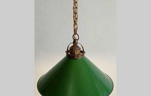 Лампа люстра Н-125 см эмалированная старинная