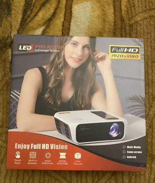 Проектор Touyinger L7 LED native 1080p. Full HD. Н