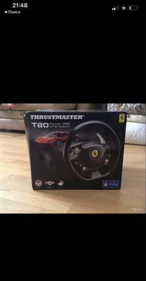 Игровой руль для ps4 thrustmaster T80
