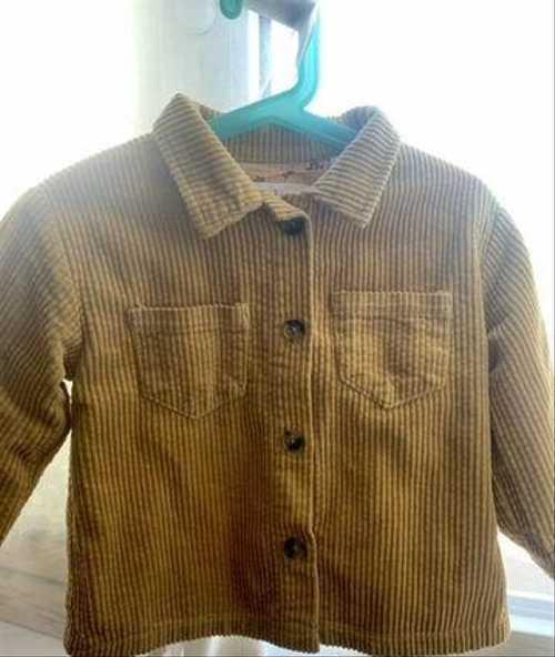 Вельветовая Куртка рубашка zara