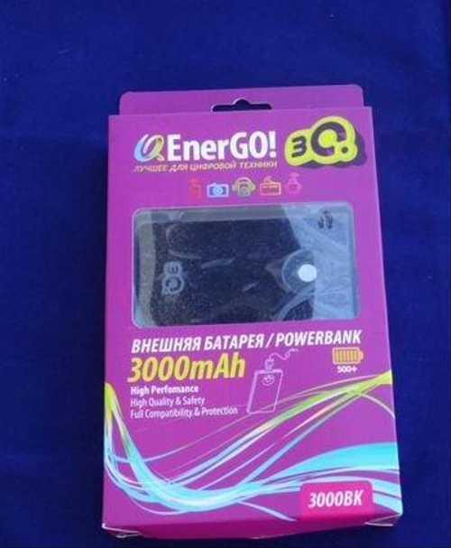 Внешний аккумулятор Powerbank 3Q (3000mAh) - новый