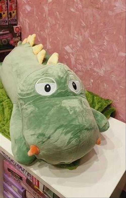 Плед - подушка - игрушка Крокодил