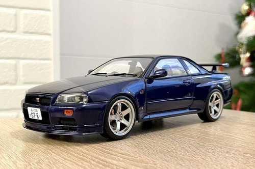 Nissan GT-R R34 1999 purple 1:18 Solido