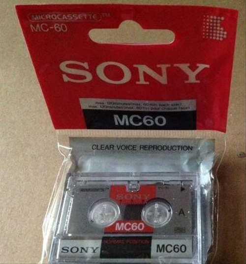 Аудио микрокассета sony MC60 (japan)