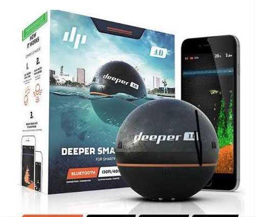 Беспроводной эхолот deeper smart fishfinder 3.0 с