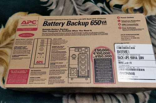 Ибп APC Back-UPS BK650EI, 650вa