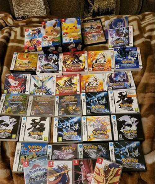 Большая коллекция игр серии Pokemon