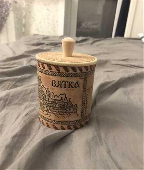 Шкатулка из бересты вятская