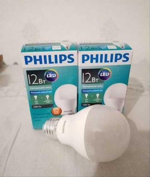 Лампа светодиодная Philips 12Вт/95Вт. Цоколь Е27