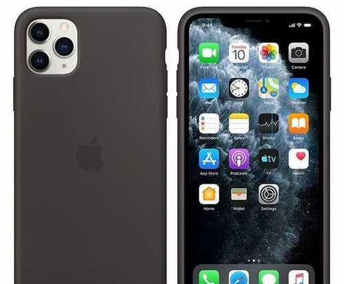 Накладка Apple Silicone Case для iPhone 11 Pro Bla