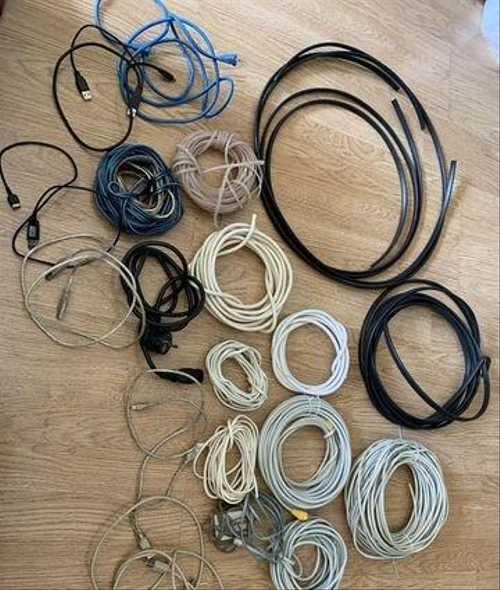 Разные шнуры/провода/кабель (пакетом)