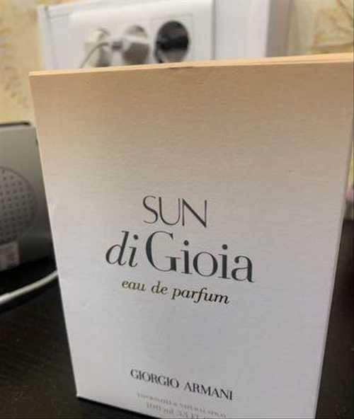 Туалетная вода. giorgio armani Sun Di Gioia. Новые