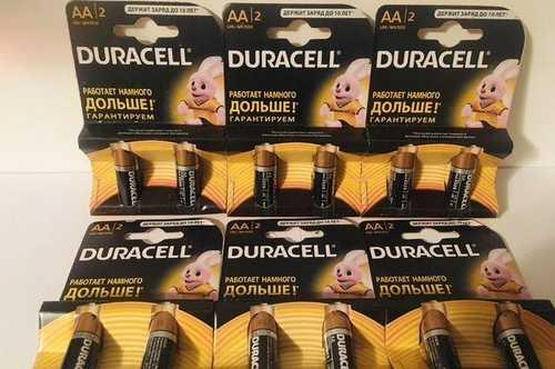 Батарейки duracell AA (LR6) упаковка