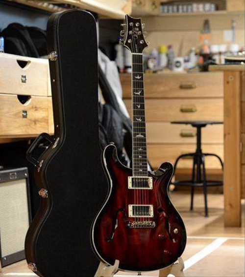 Электрогитара PRS SE hollowbody STD fire RED