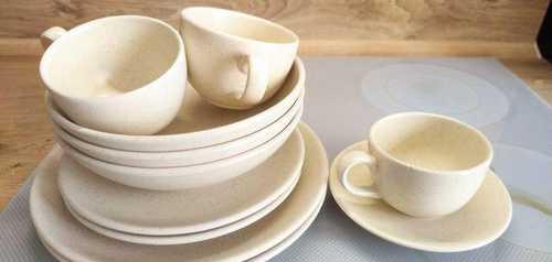 Чашки, тарелки, блюдце, набор посуды Kili керамика