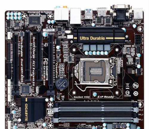 Gigabyte LGA1150 GA-Z87M-D3H с процессором