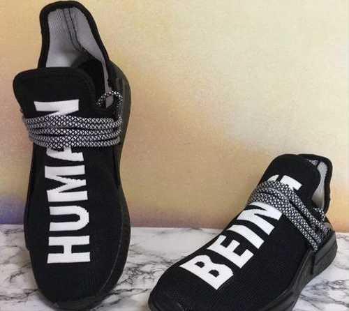 Кроссовки adidas human race черные