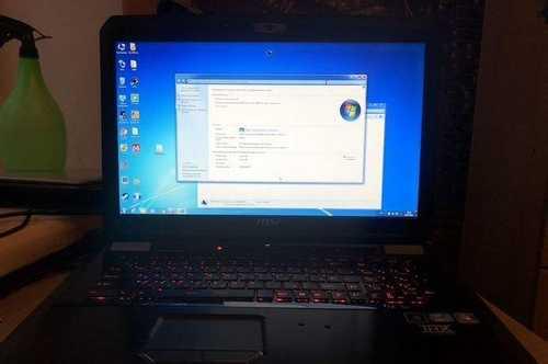 Ноутбук MSI GT780,i7,ddr3 6gb