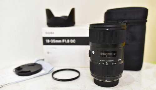 Sigma 18-35mm f/1.8 DC HSM Art на Nikon как новый