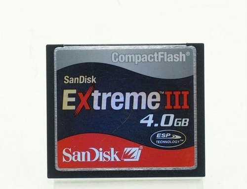 Карта памяти CompactFlash SanDisc Extreme III 4Gb