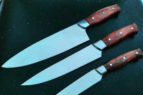 Ножи кухонные Цельнометаллические Поварская Тройка