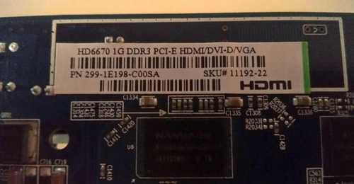 Видеокарта Sapphire Radeon HD6670 1GB