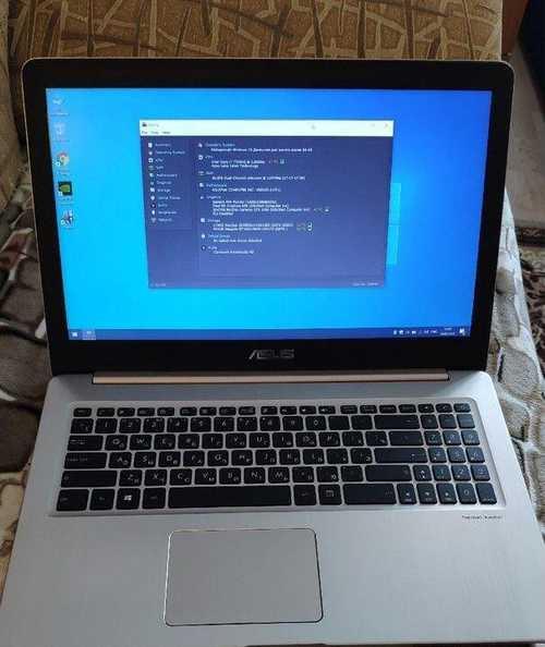 Ноутбук Asus vivobook pro n580v i7/16gb/gtx1050