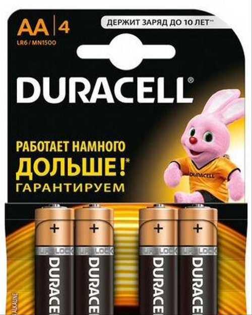 Батарейка Duracell LR6 Size аа, 4шт/блистер (цена