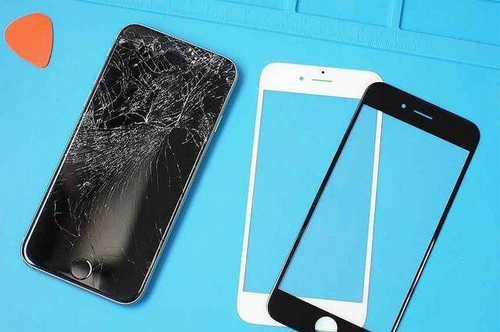 Стекло и замен разбитого стекла iPhone(все модели)