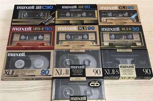 Аудиокассеты Maxell XLll, XLll-S, UDS-ll новые