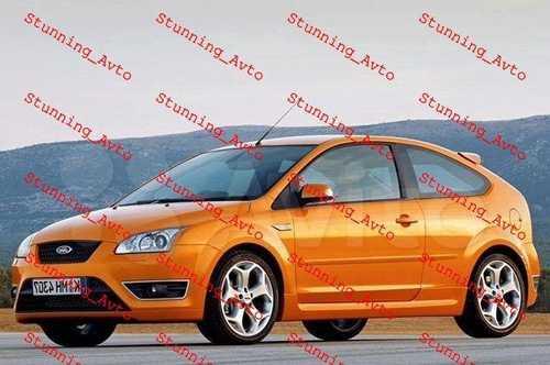 Накладки Ford Focus 2 HB 3D 2004-2011 на пороги ST