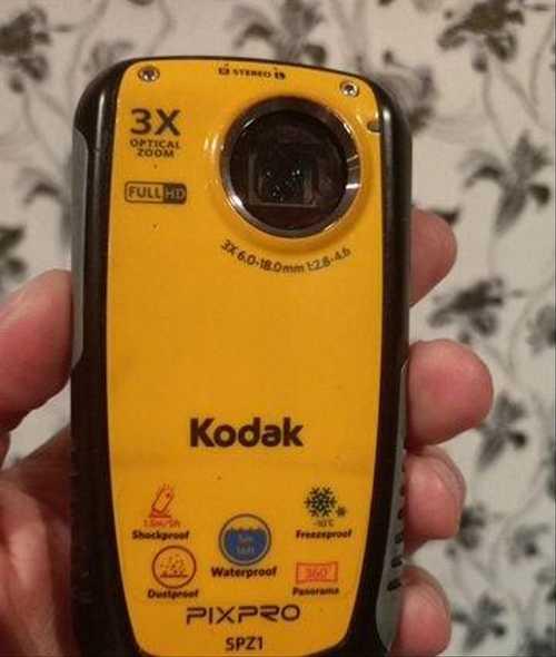 Kodak Pixpro spz1, экшен камера Full Hd