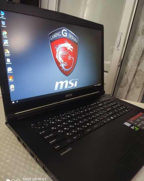 MSI экран 17.3 Core i5 6300HQ\240SSD\8DDR4\GTX950