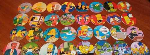 Сотки Симпсоны Simpsons Caps POG Тазо Фишки Кэпсы