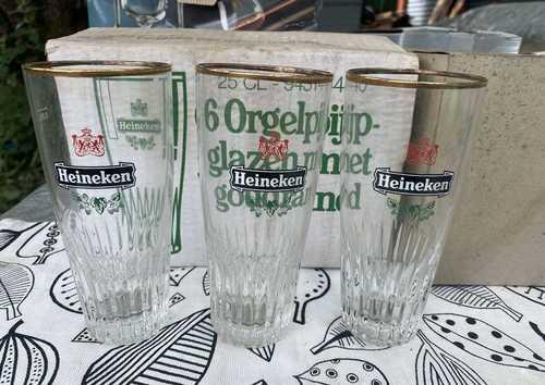 Новые стаканы Heineken 6 штук