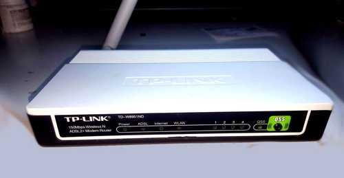 Adsl-маршрутизатор,adsl-модем TP-link TD-W8951ND
